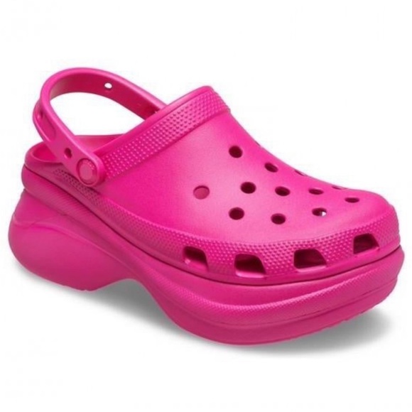 CROCS | Shoes | Crocs Bae Candy Pink Platform Nwt Mens 9 | Poshmark